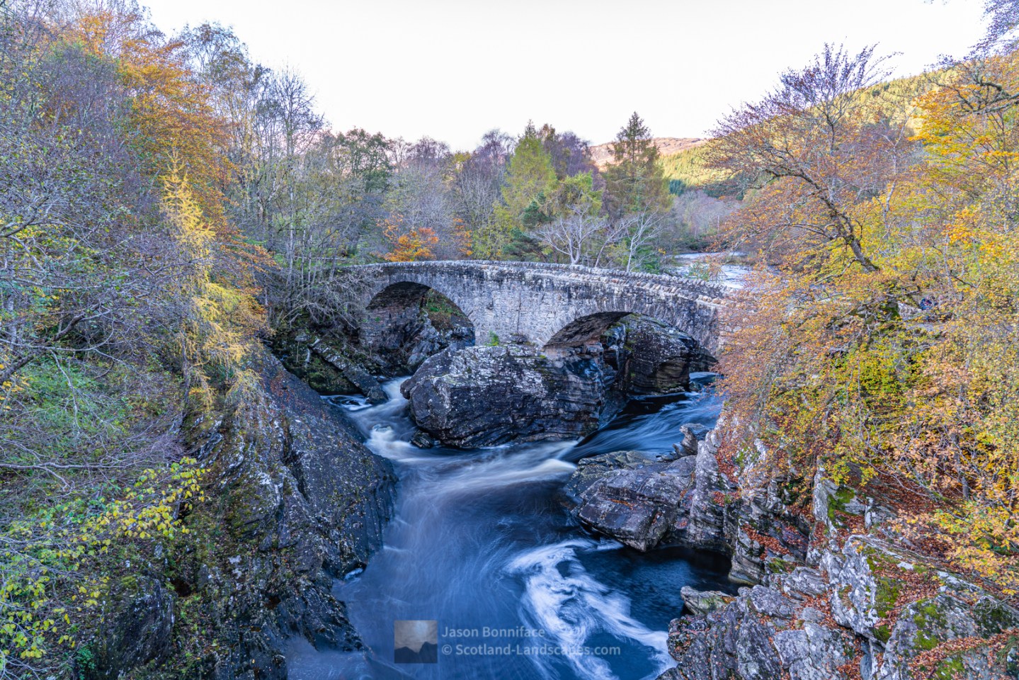 Scotland-Landscapes.com - Invermoriston Falls, Bridges & Autumn Colours