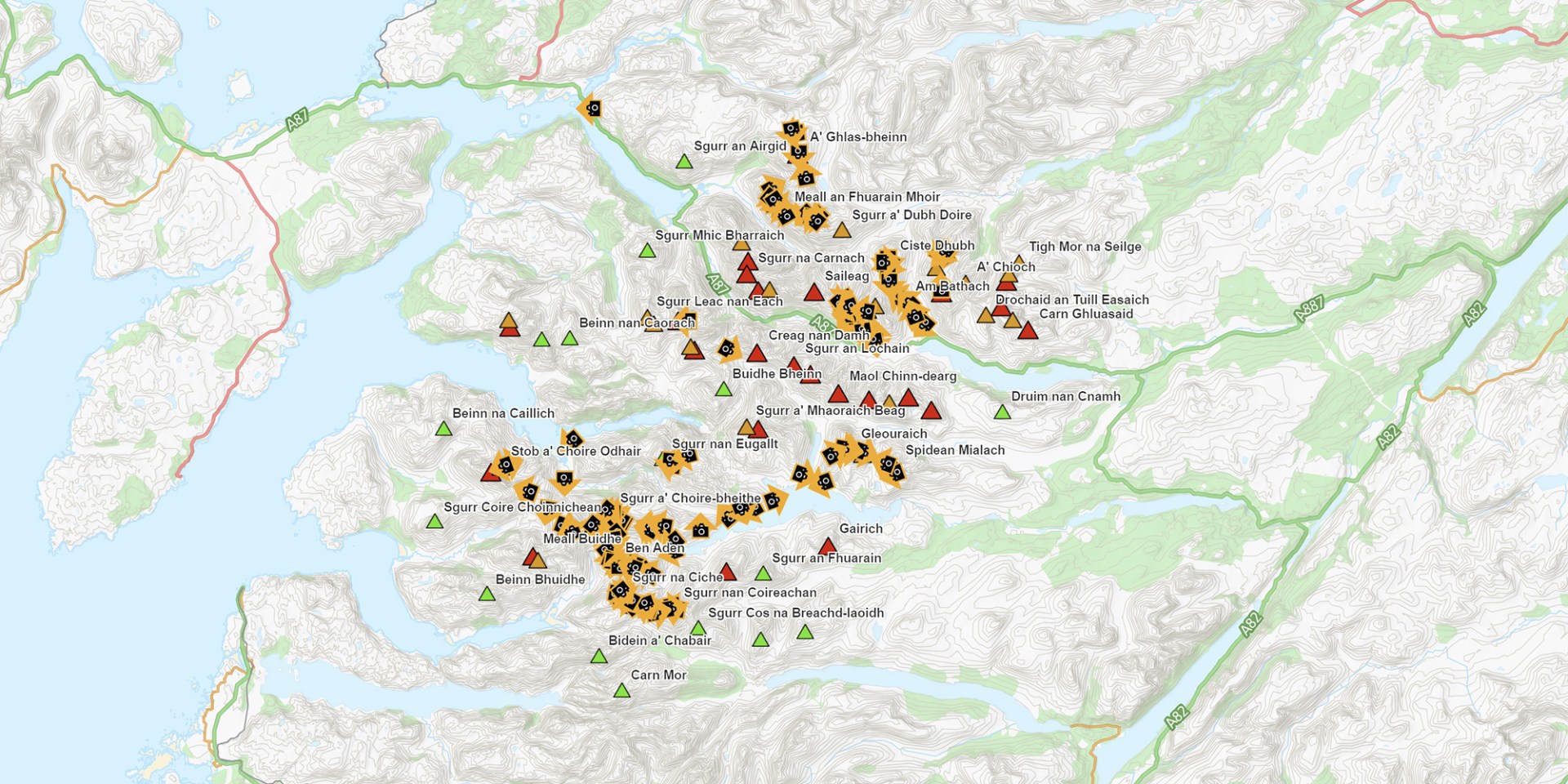 Scotland-Landscapes.com - Lochalsh & Knoydart map screen shot
