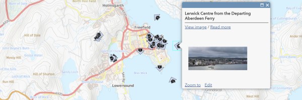 Interactive map of the Shetland Islands